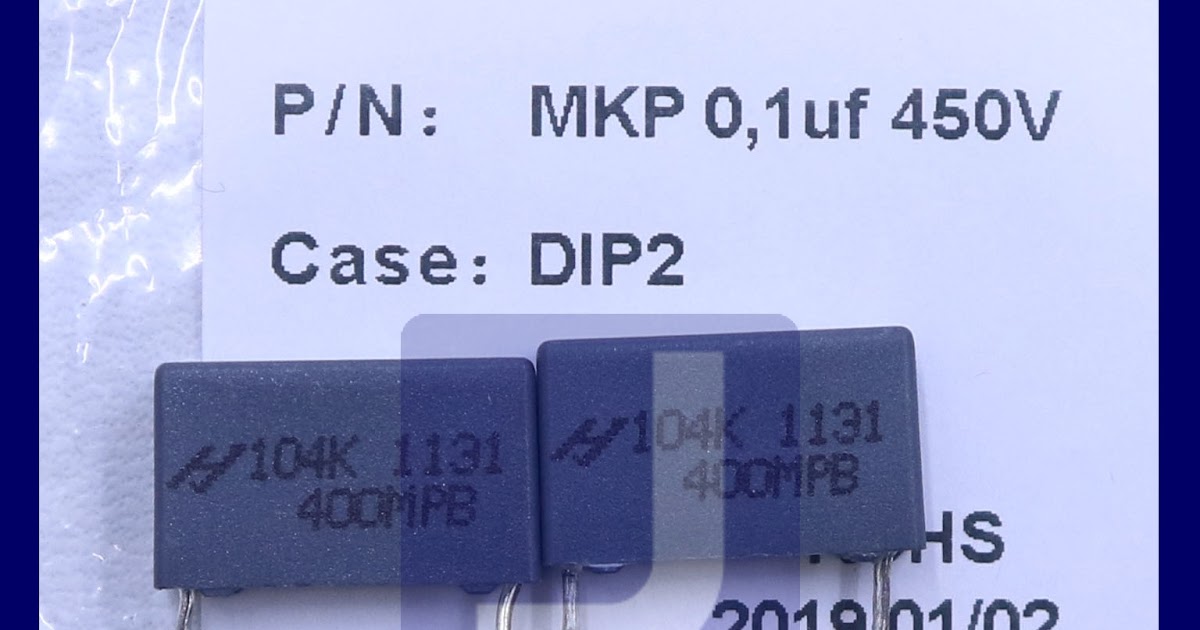 JUAL CAPACITOR MKP 0,1UF 450V ~ Pusat Komponen Elektronika Online