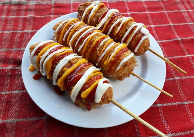 Healthy Korean Style Corn Dogs Recipe - Geni Recipes
