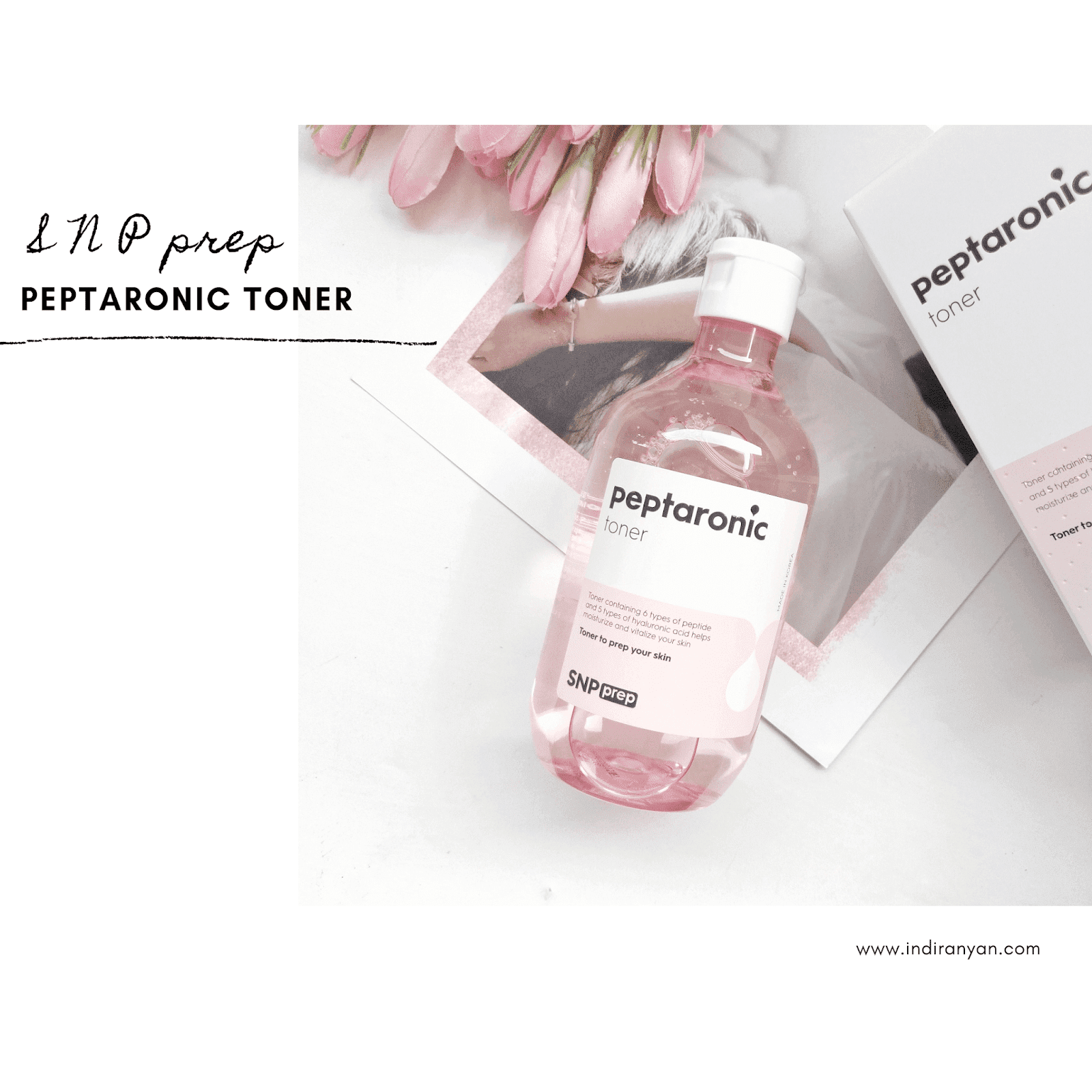 SNP Prep Peptaronic Toner Review | What Indira Loves