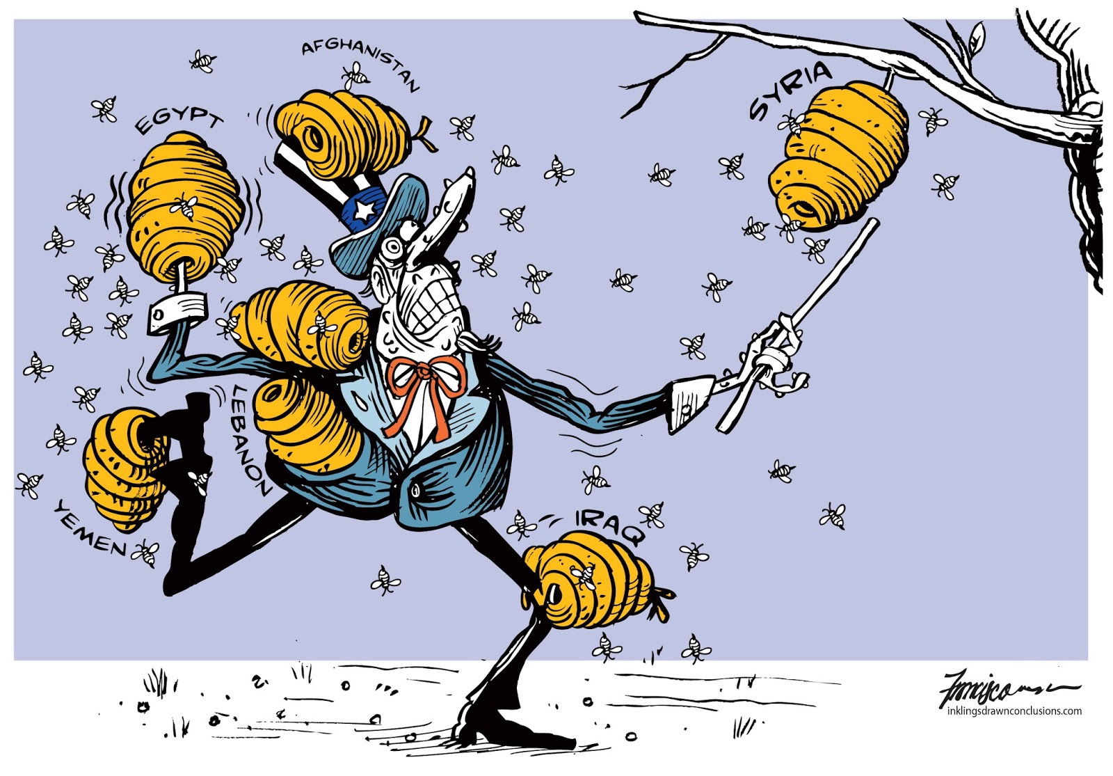 manfrancisco's Inklings & Drawn Conlusions: Another Hornet's nest