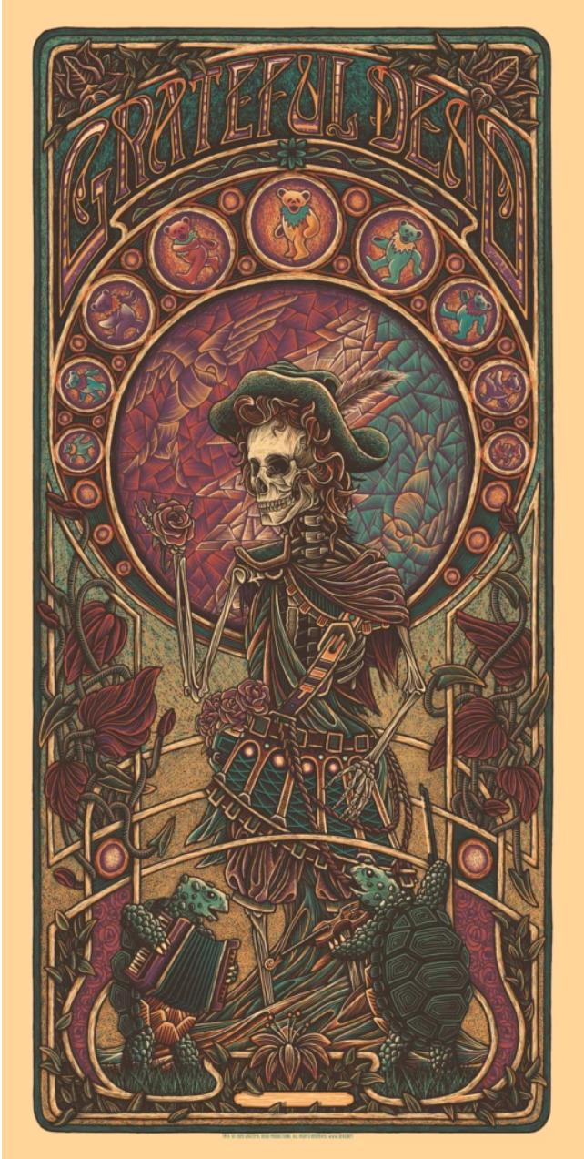 INSIDE THE ROCK POSTER FRAME BLOG: Grateful Dead Jack Straw by Luke ...