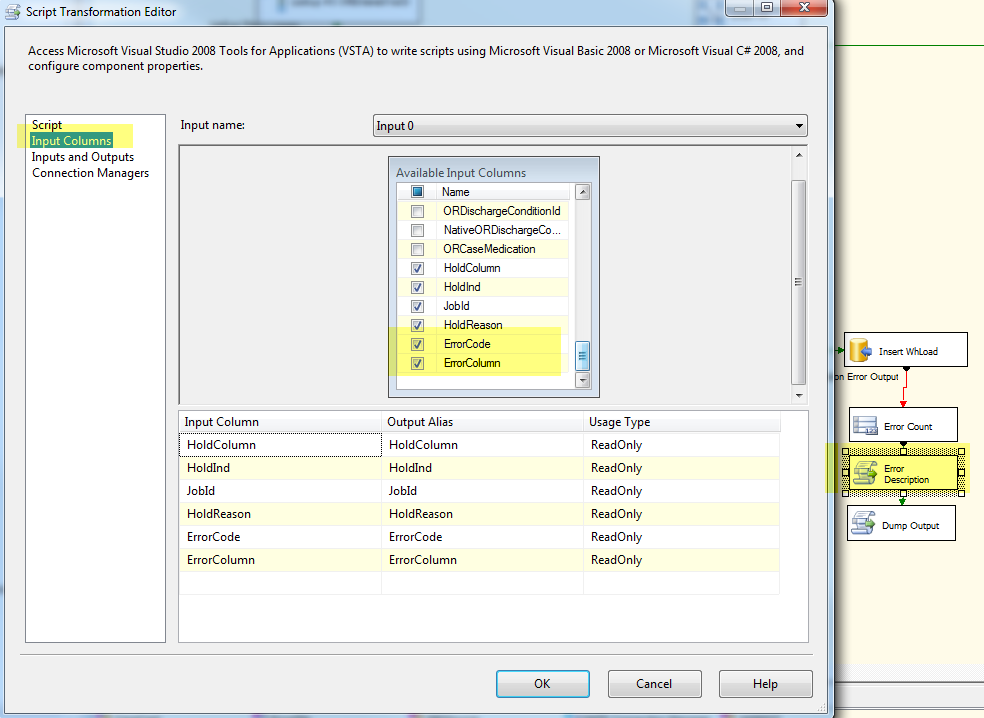Another BI & Programming Blog - Jason Yousef: Error rows, Code and ...
