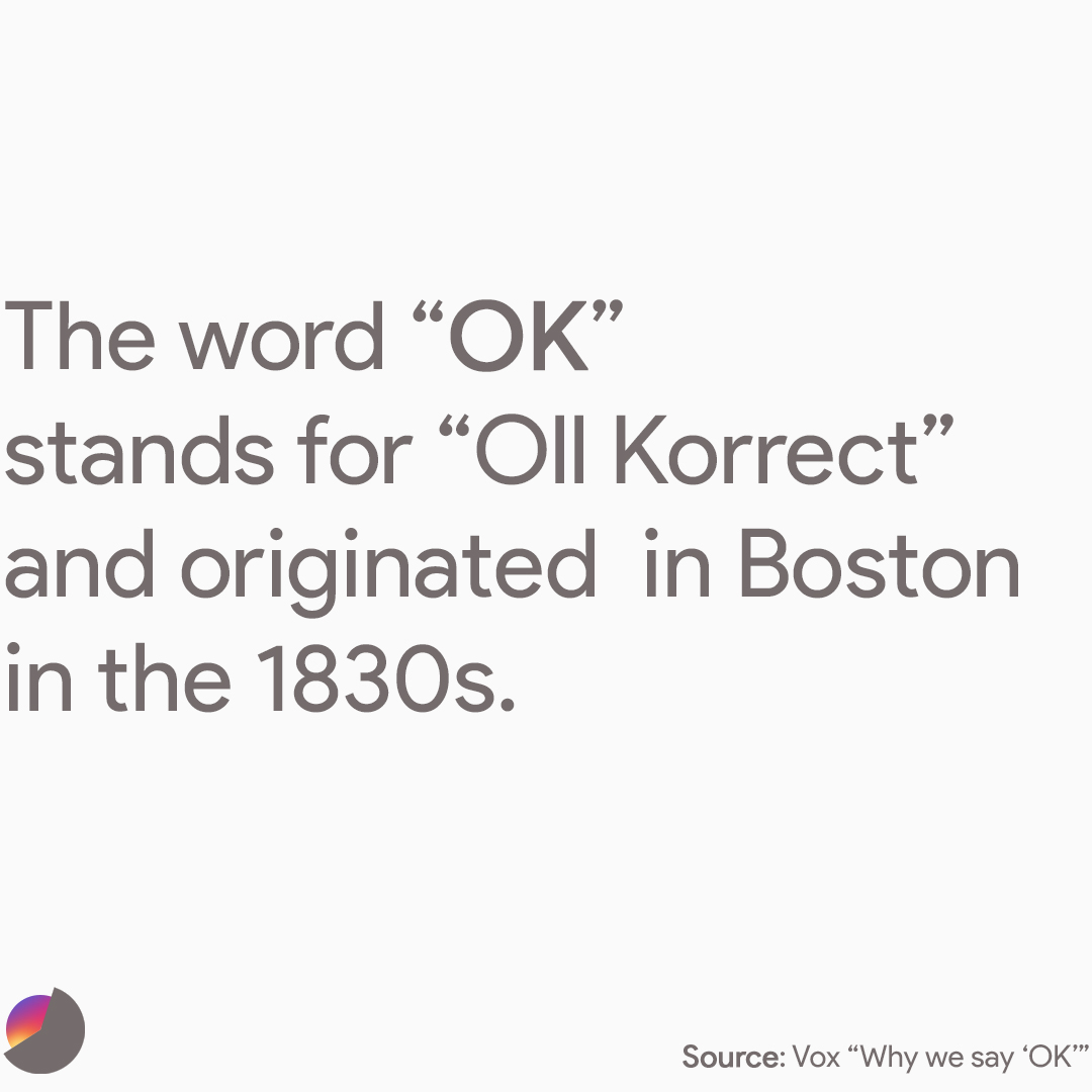 The history of the word "OK"