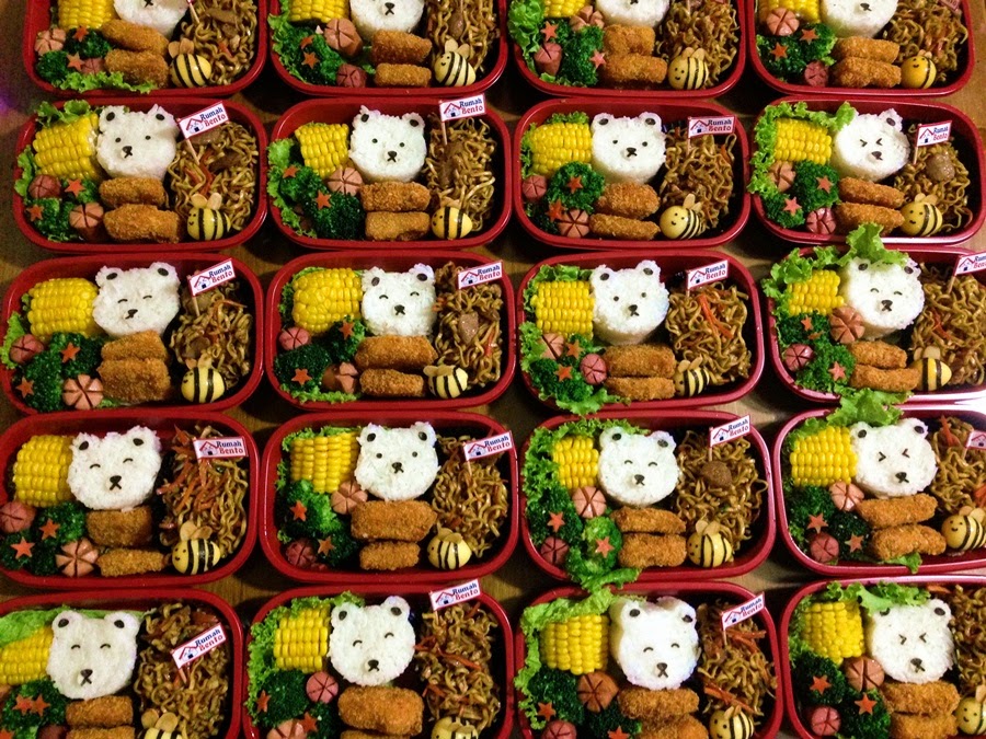 Rumah Bento: Bear Mini Bento Custom