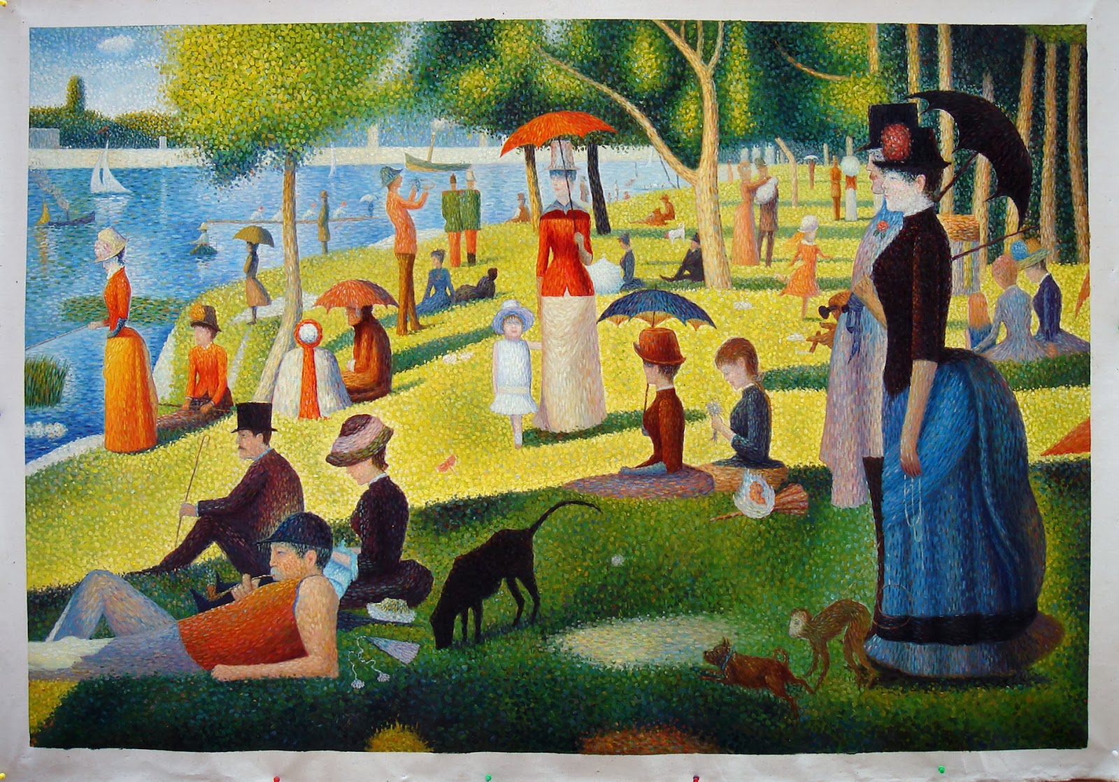 Teknik Menggambar Dengan Cara Pointisme. | Terima kasih sudah mampir