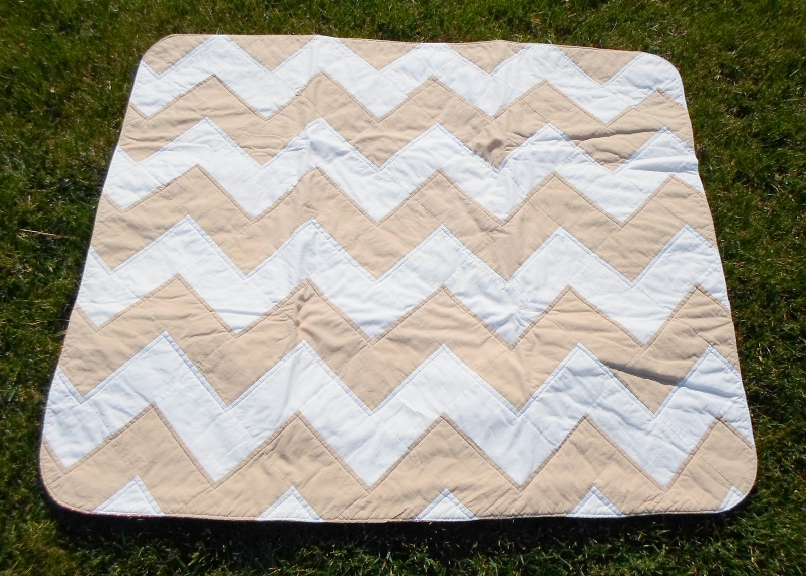 Long Live Handmade: Chevron Baby Quilt