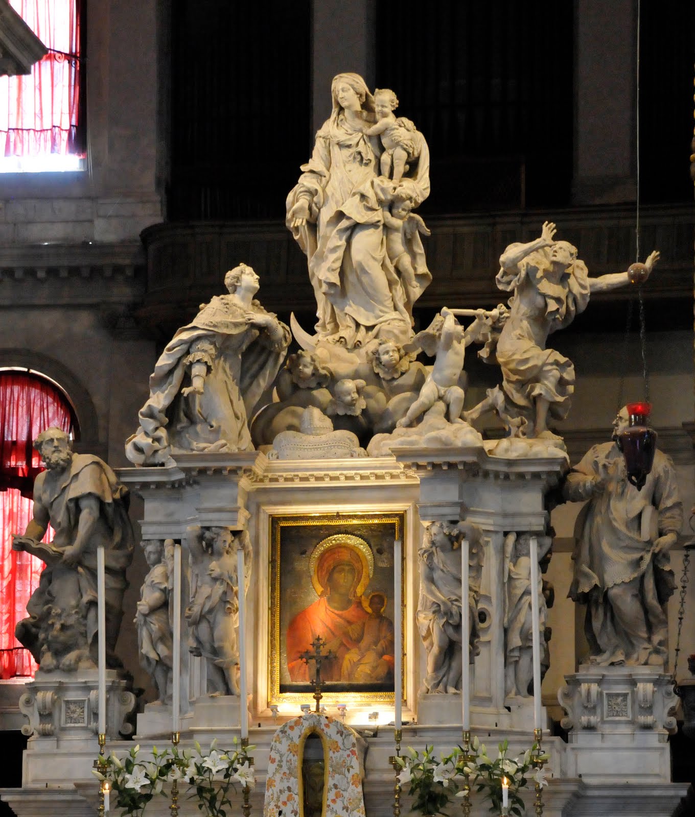 New Liturgical Movement: The High Altar of the Basilica of Santa Maria ...