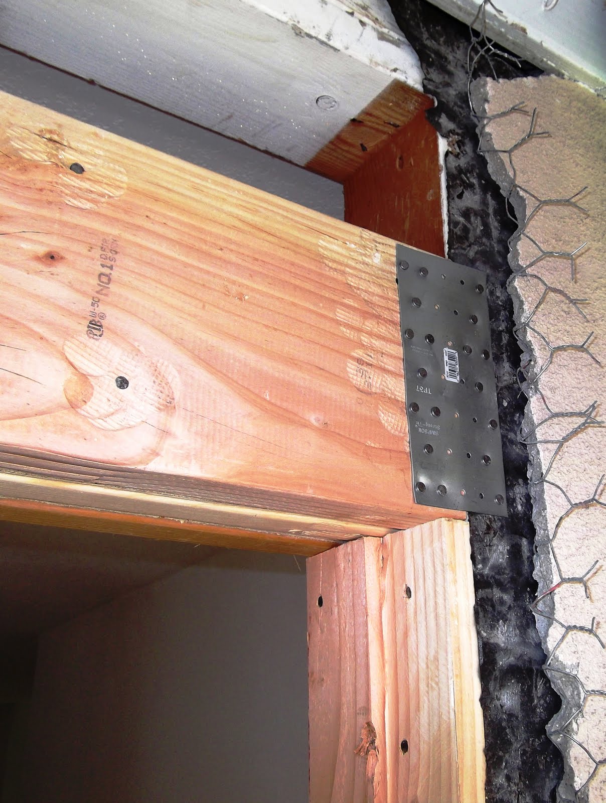 A Proper Tea Room: Window header beam takes the weight