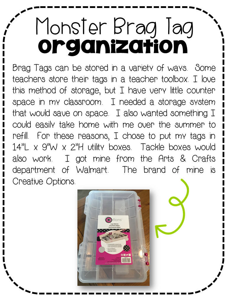 Totally Terrific in Texas: Monster Brag Tags