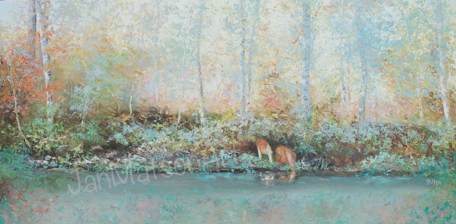 Jan Matson Art: Landscape Painting 'By the Creek'