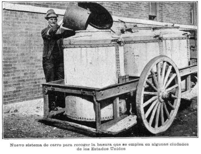 FOTOGRAFIAS ANTIGUAS (J.Plou): NUEVO CARRO PARA RECOGER BASURAS FOTOGRAFIAS ANTIGUAS (J.Plou): NUEVO CARRO PARA RECOGER BASURAS