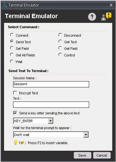 Automation Anywhere - Terminal Emulator Command ~ iTechClasses ...