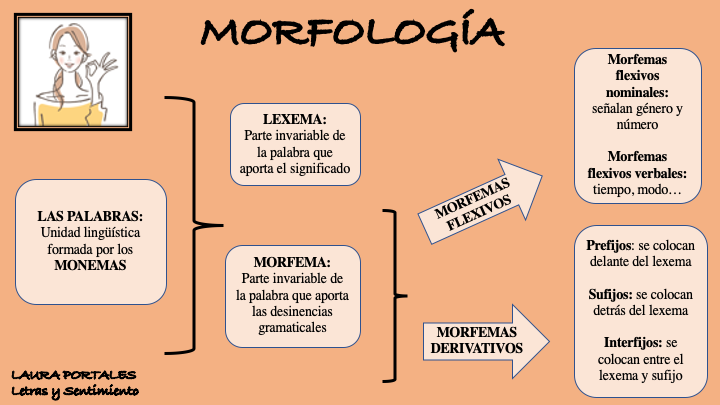 Letras y Sentimiento: Componentes morfológicos de la palabra: