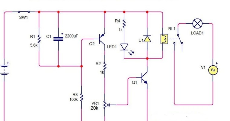 Delay ON Timer circuit using transistor ~ Iraqi Engineer