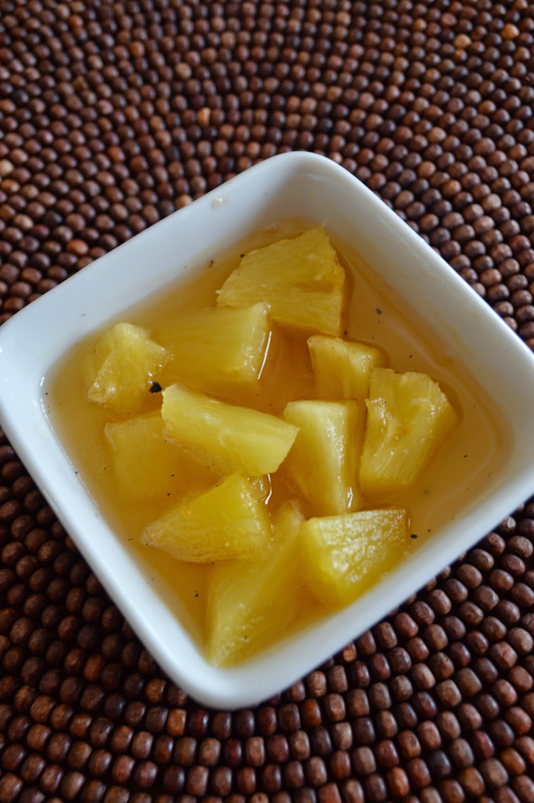 From Scratch: Honey Poached Pineapple