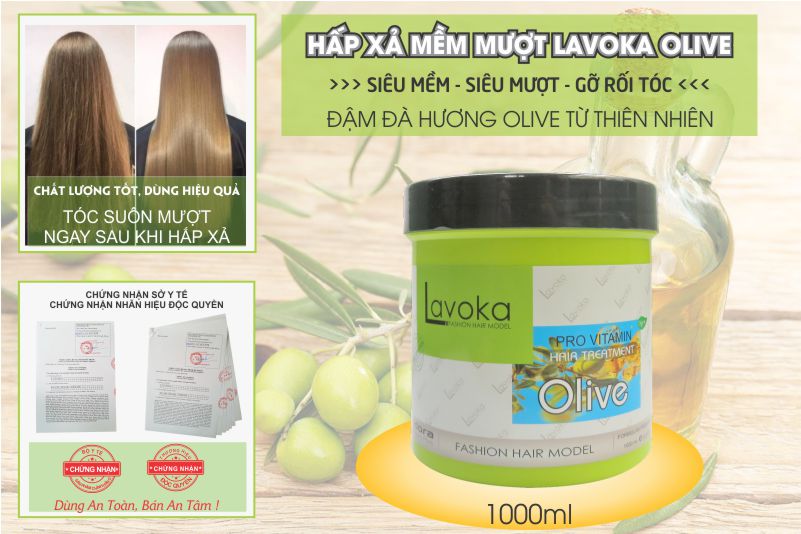 Hấp dầu tóc Lavoka Olive 3 trong 1