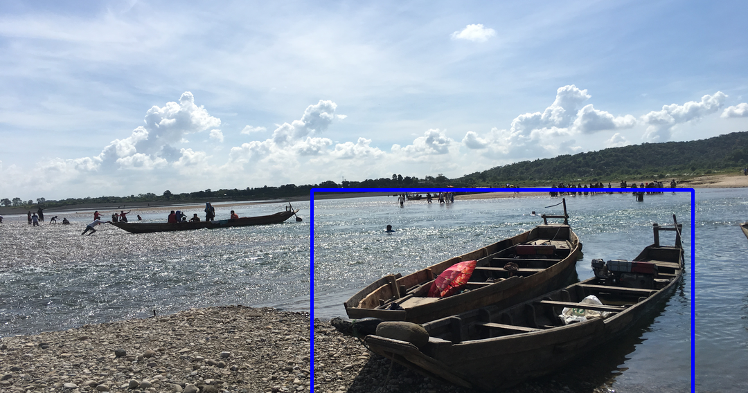 OpenCV: extraction of the image part within the bounding box