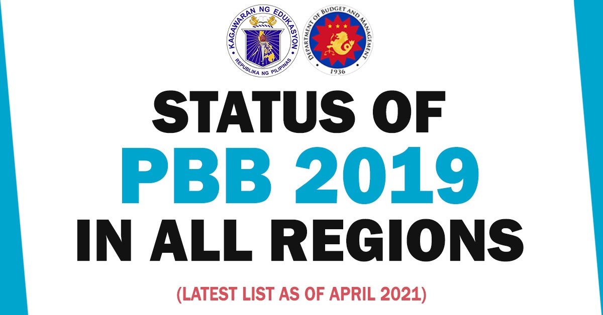 Status of PBB 2019 in All Regions as of April 20, 2021 - Teachers Click