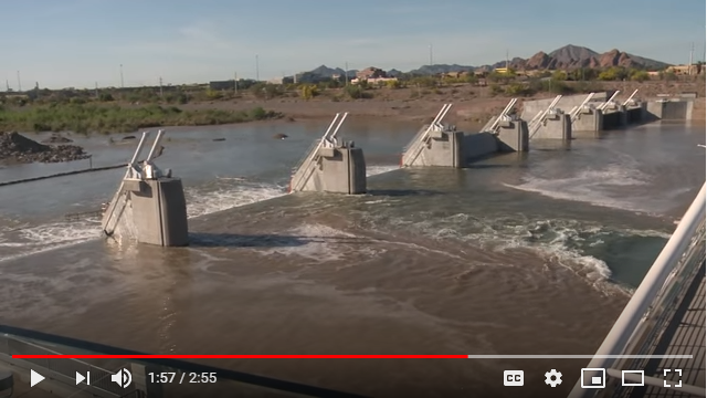 Industrial History: Tempe Town Lake Dam on Salt River in Tempe, AZ