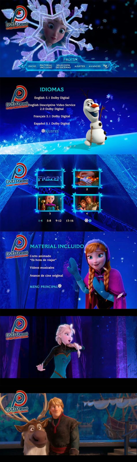 Frozen: Una aventura congelada (2013) | DVD Parana