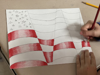 Elements of the Art Room: Patriotic art for Veterans Day!