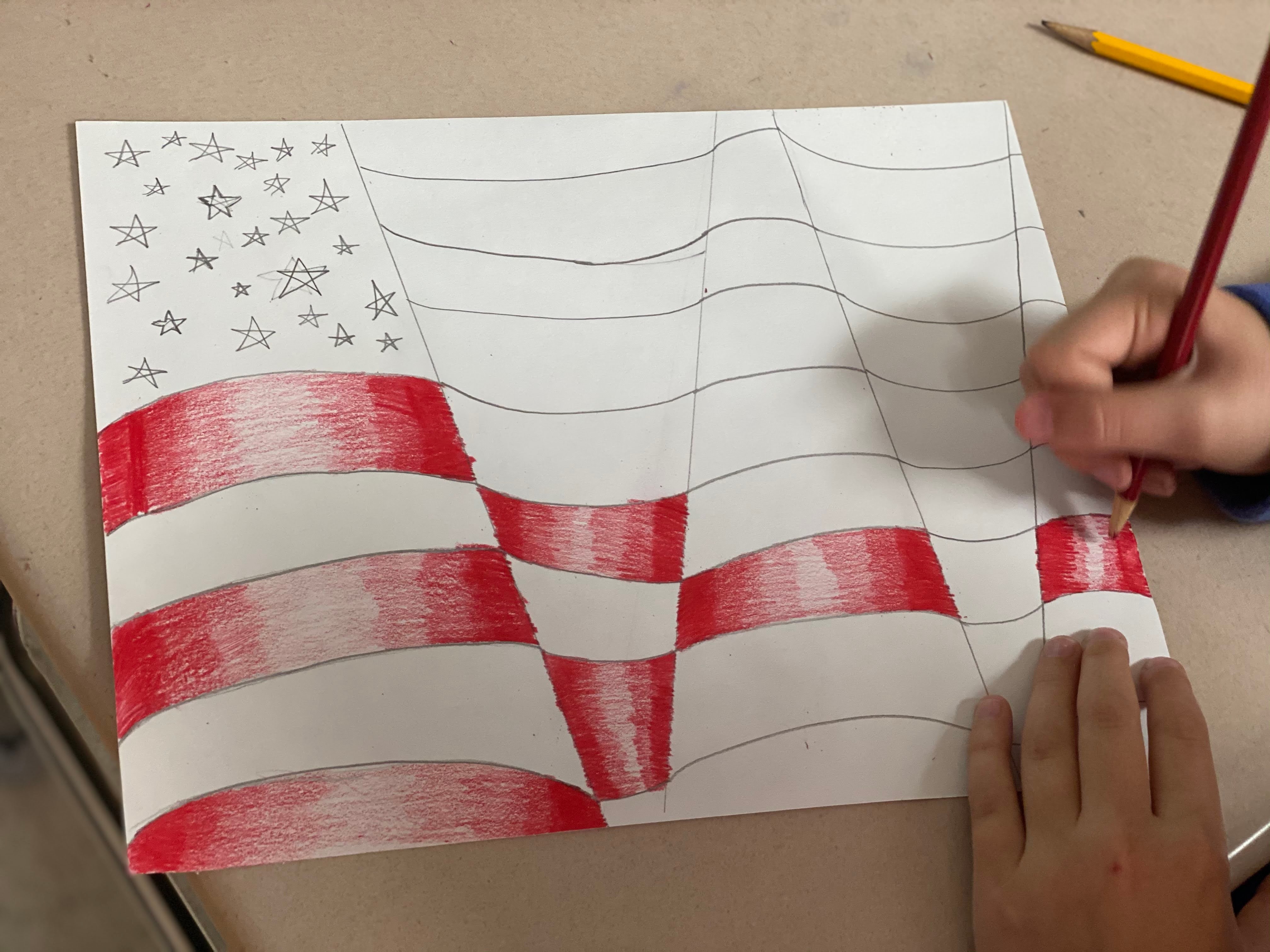 Elements of the Art Room: Patriotic art for Veterans Day!