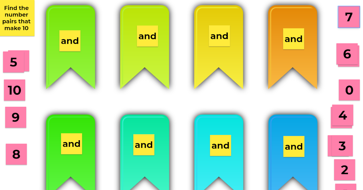 Number pairs that make 10