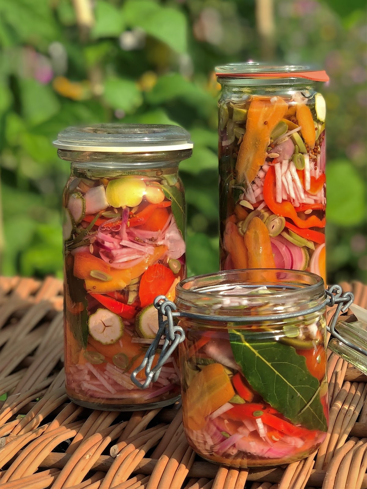 Groenten in het zuur