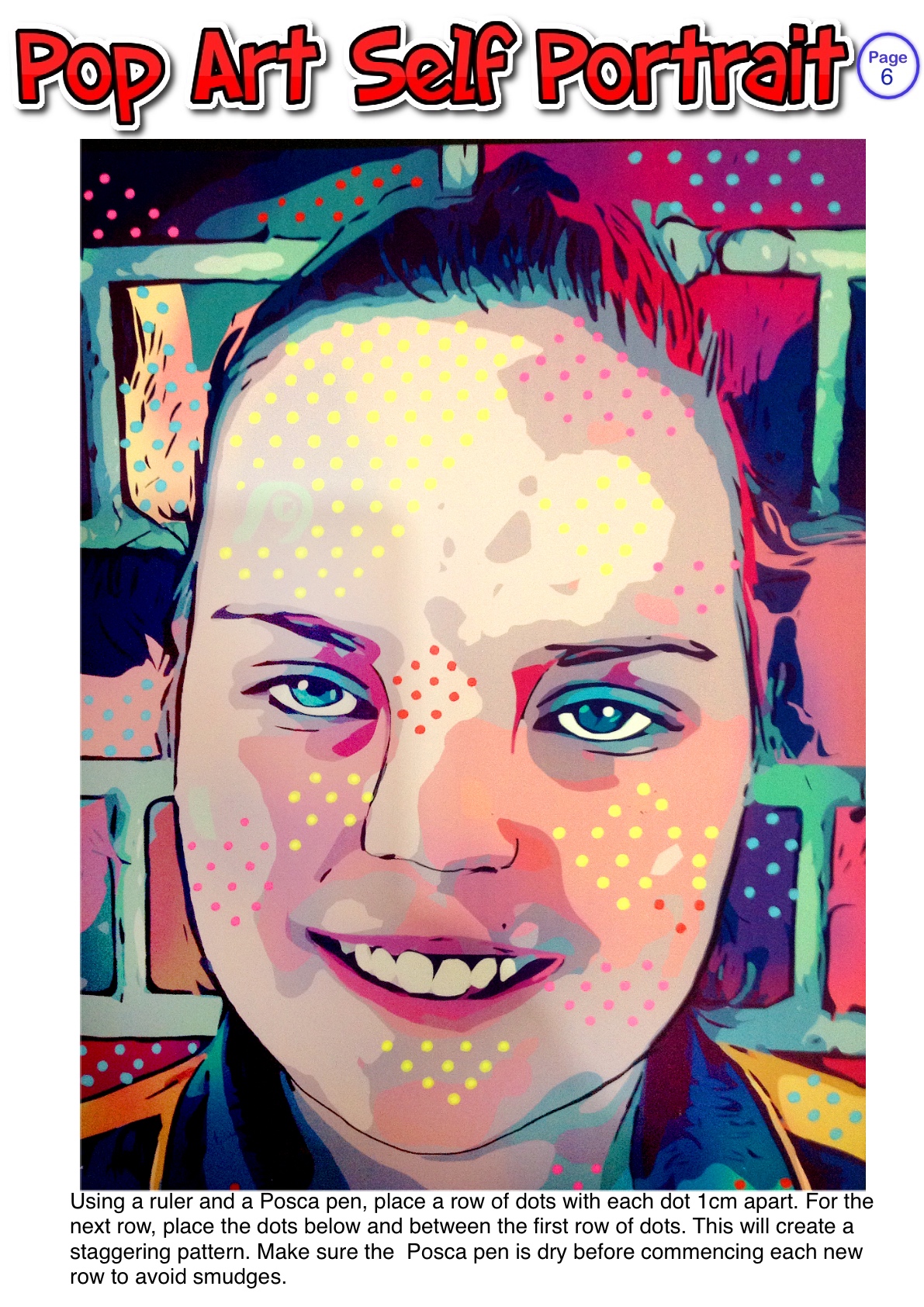 POP ART SELF PORTRAIT - Digital Mixed Media Artwork - All Instructions