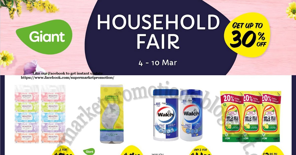Giant Household Fair Promotion 04 - 10 March 2021 ~ Supermarket Promotions