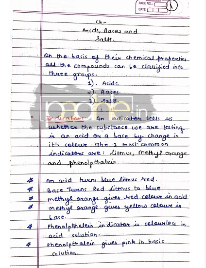 CBSC Class 10 science notes padle.in