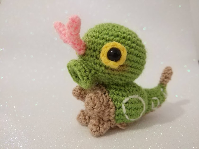 PDF.Pattern Metapod Pokemon Es/En Crochet Amigurumi DIY