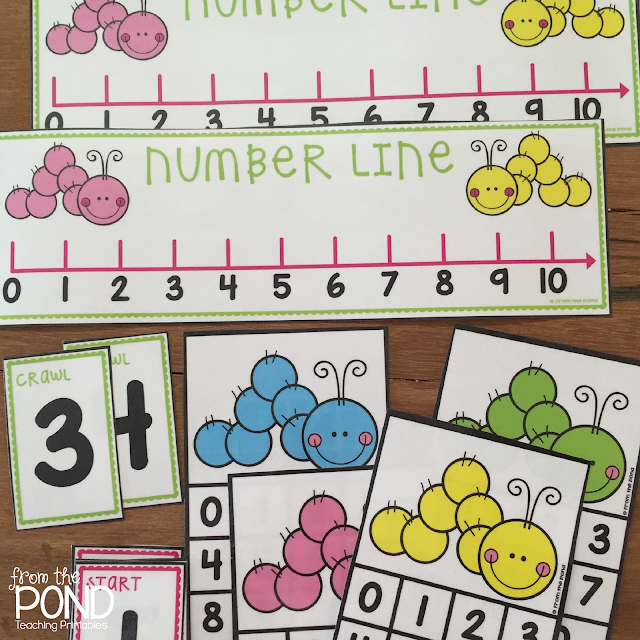 Number Lines for Addition and Subtraction | From the Pond
