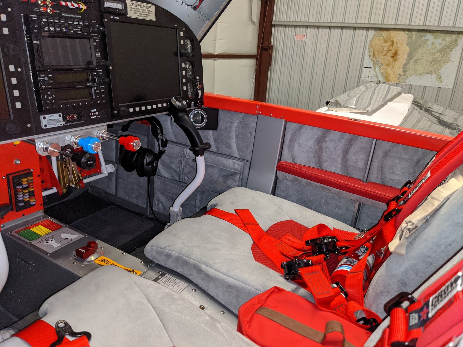 E's Van's RV-14A: Interior: Side panels.