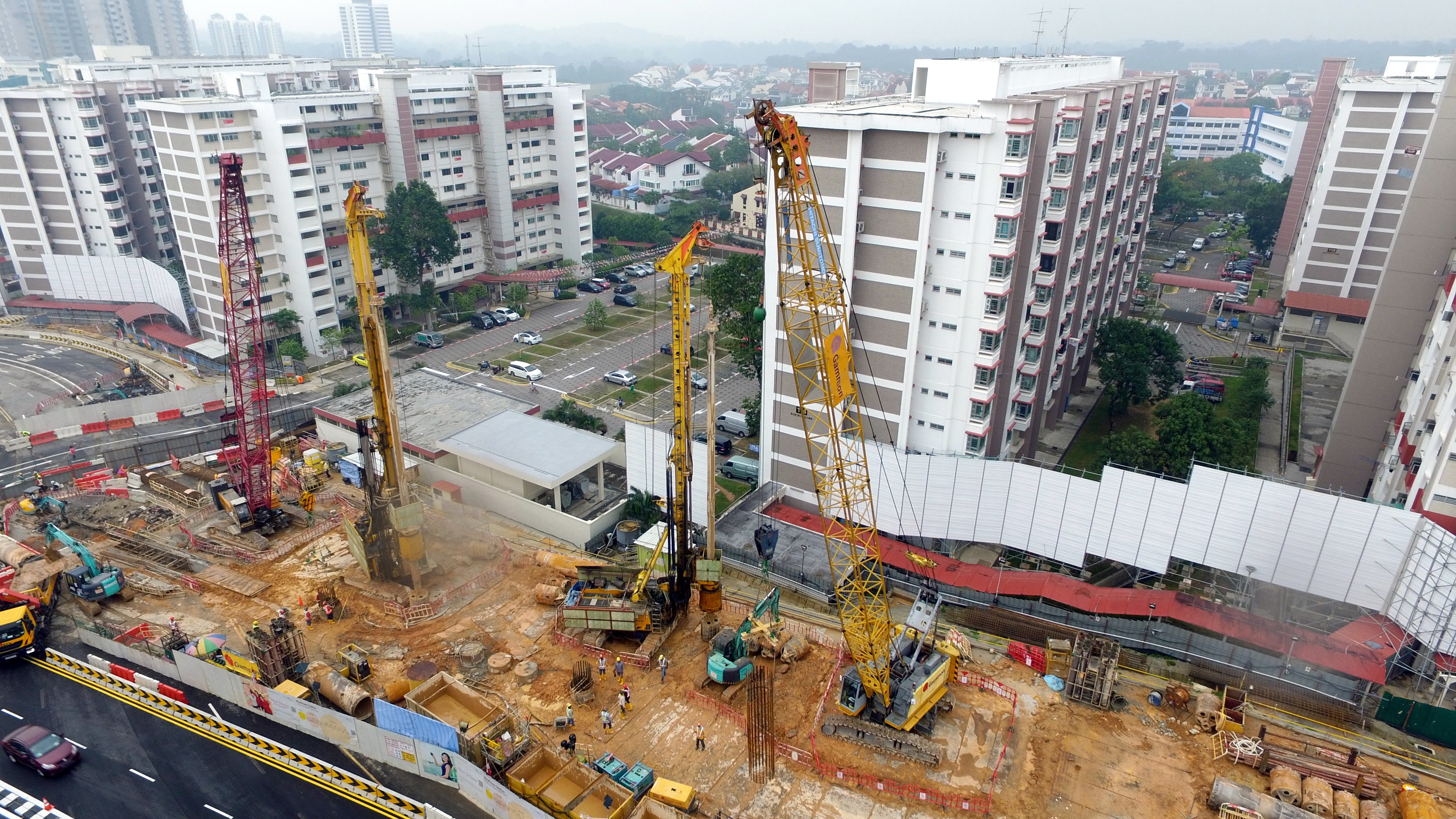 Thomson Line Construction: Piling at Mayflower (V)