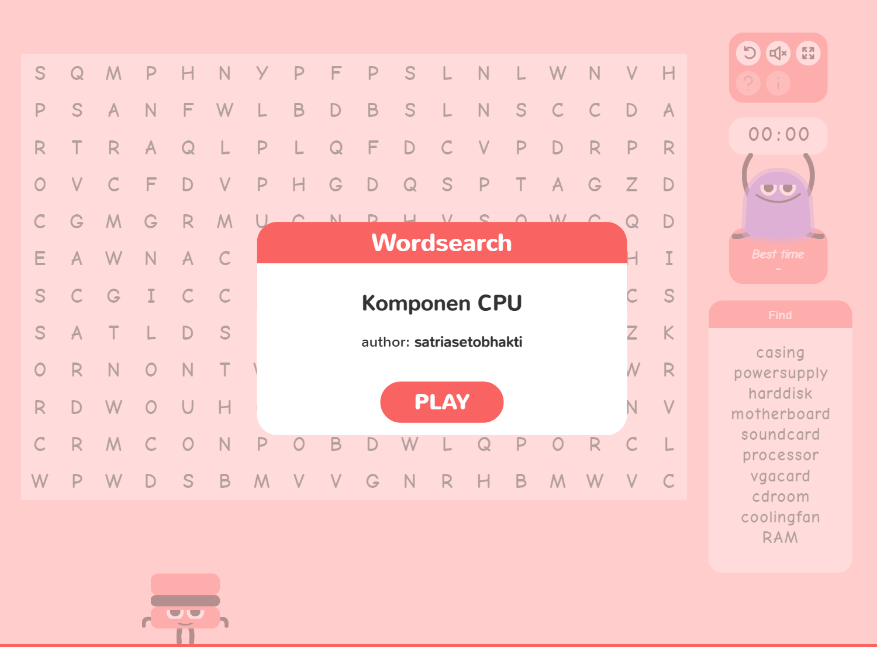 Quiz 2 : Word Search Komponen CPU - Digilifeskills.com