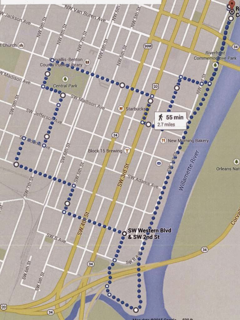 Walks and Hikes in Portland and Beyond: Corvallis - downtown