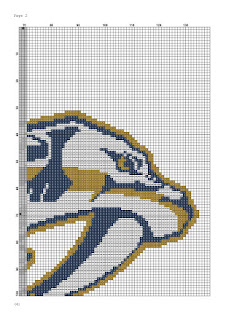 Tango Stitch easy cross stitch designs: Nashville Predators logo cross ...