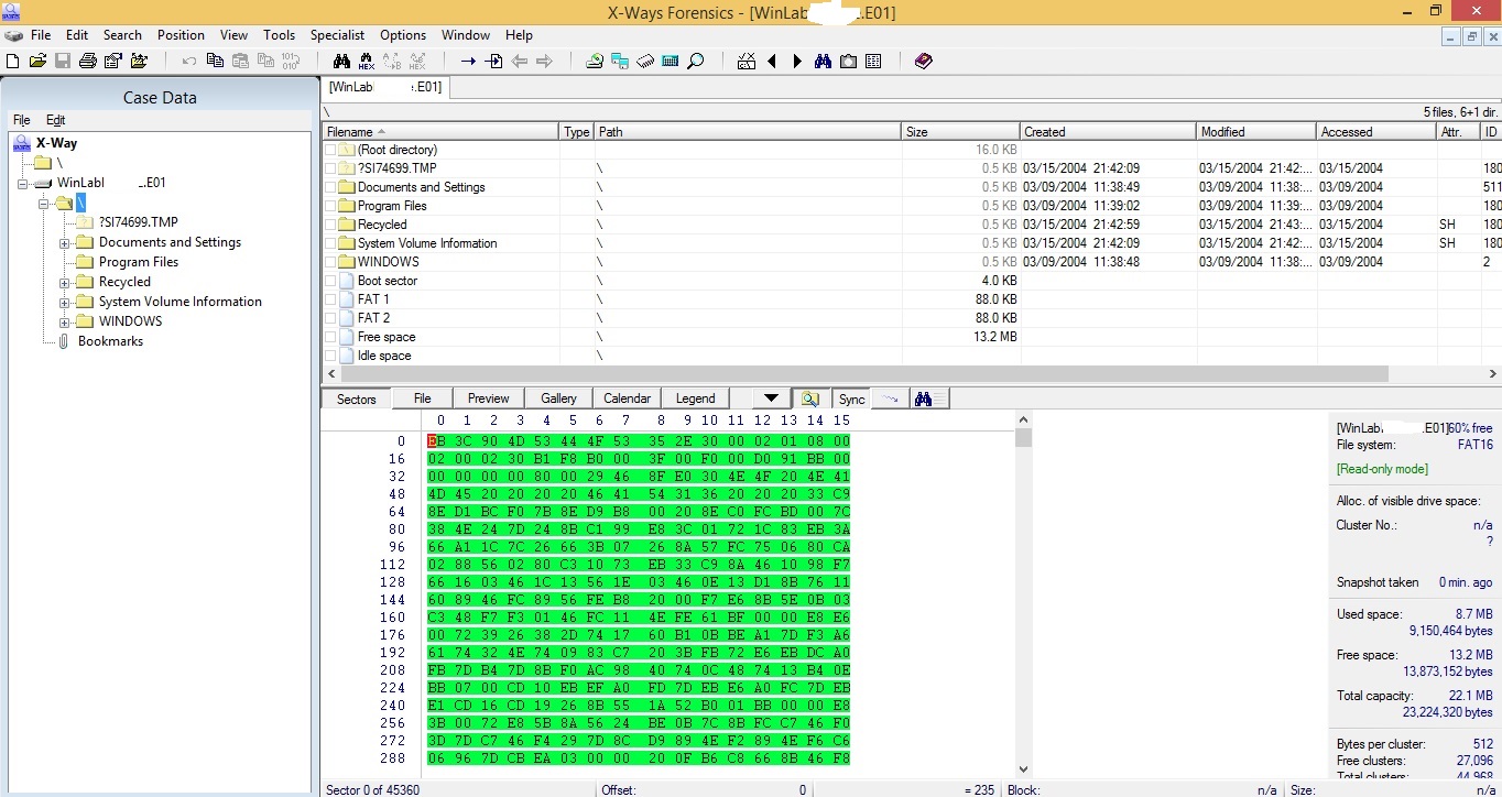 Digital Forensics Examiner: DIGITAL FORENSICS: X-Ways Forensics