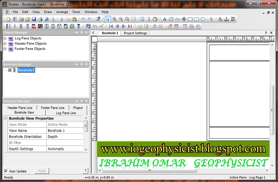 Ibrahim Omar Geophysicist: Golden Software Strater v2.5.704
