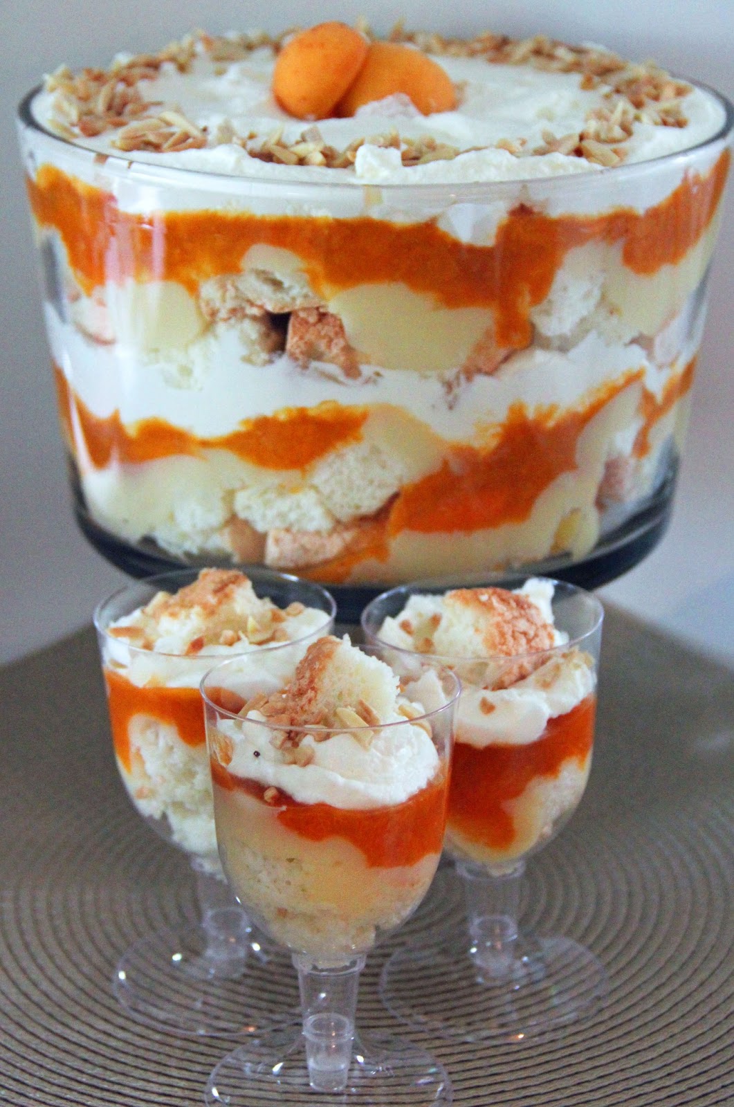 Jo and Sue: Apricot Angel Food Trifle