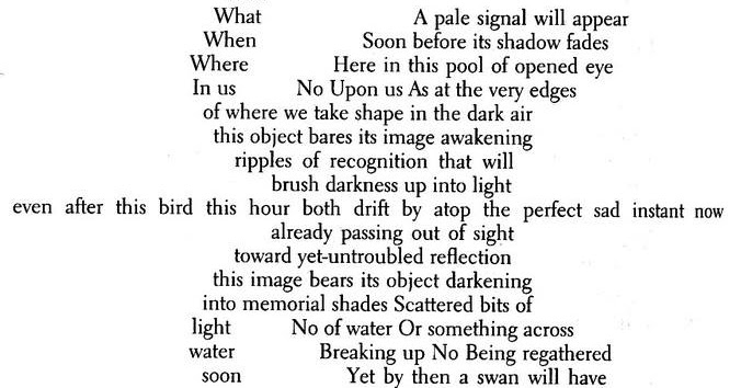 Tuesday Poem: The Swan by John Hollander