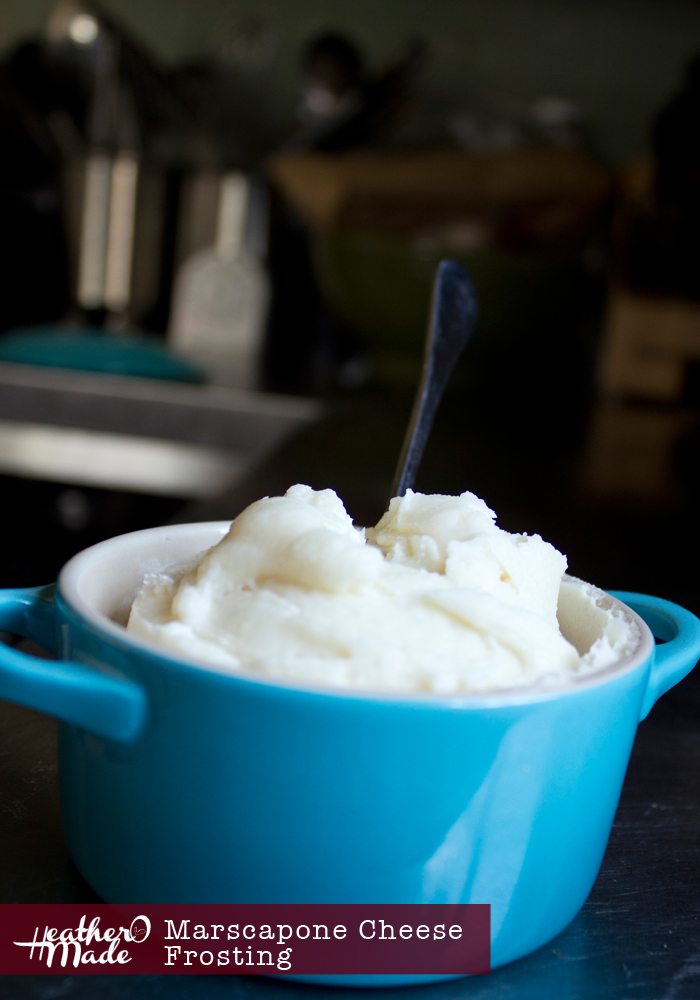Heather O Made: Marscapone Cheese Frosting