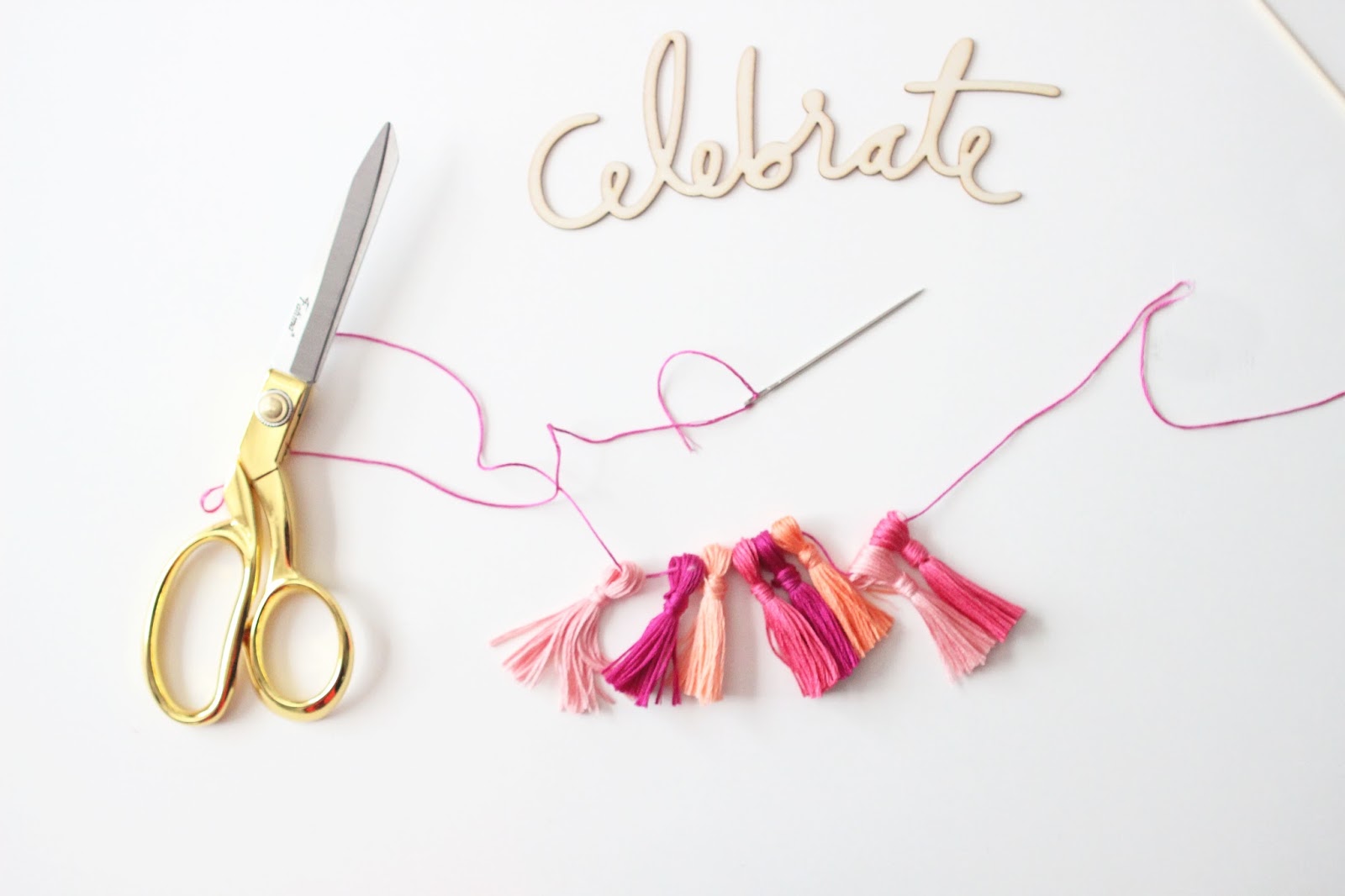 bright & bold: DIY Tassel Cake Topper