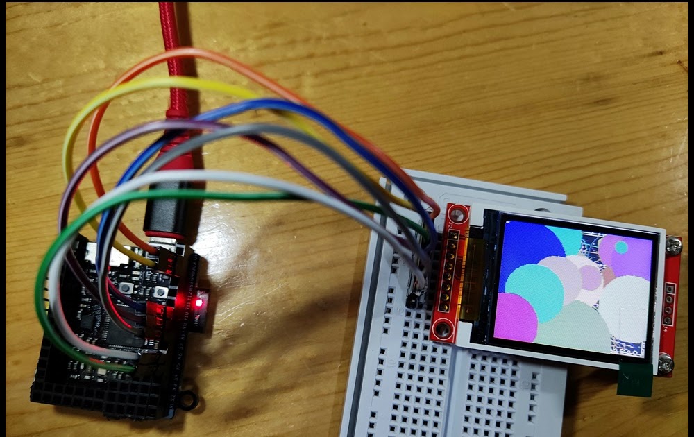 Embedded things: MicroPython/PyBoard exercise: + 1.8" 128x160 TFT ...