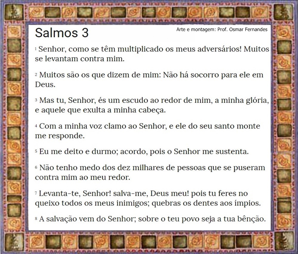 Blog do Prof. Osmar Fernandes: salmo 3