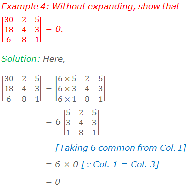 10 Math Problems: Determinant of a Matrix