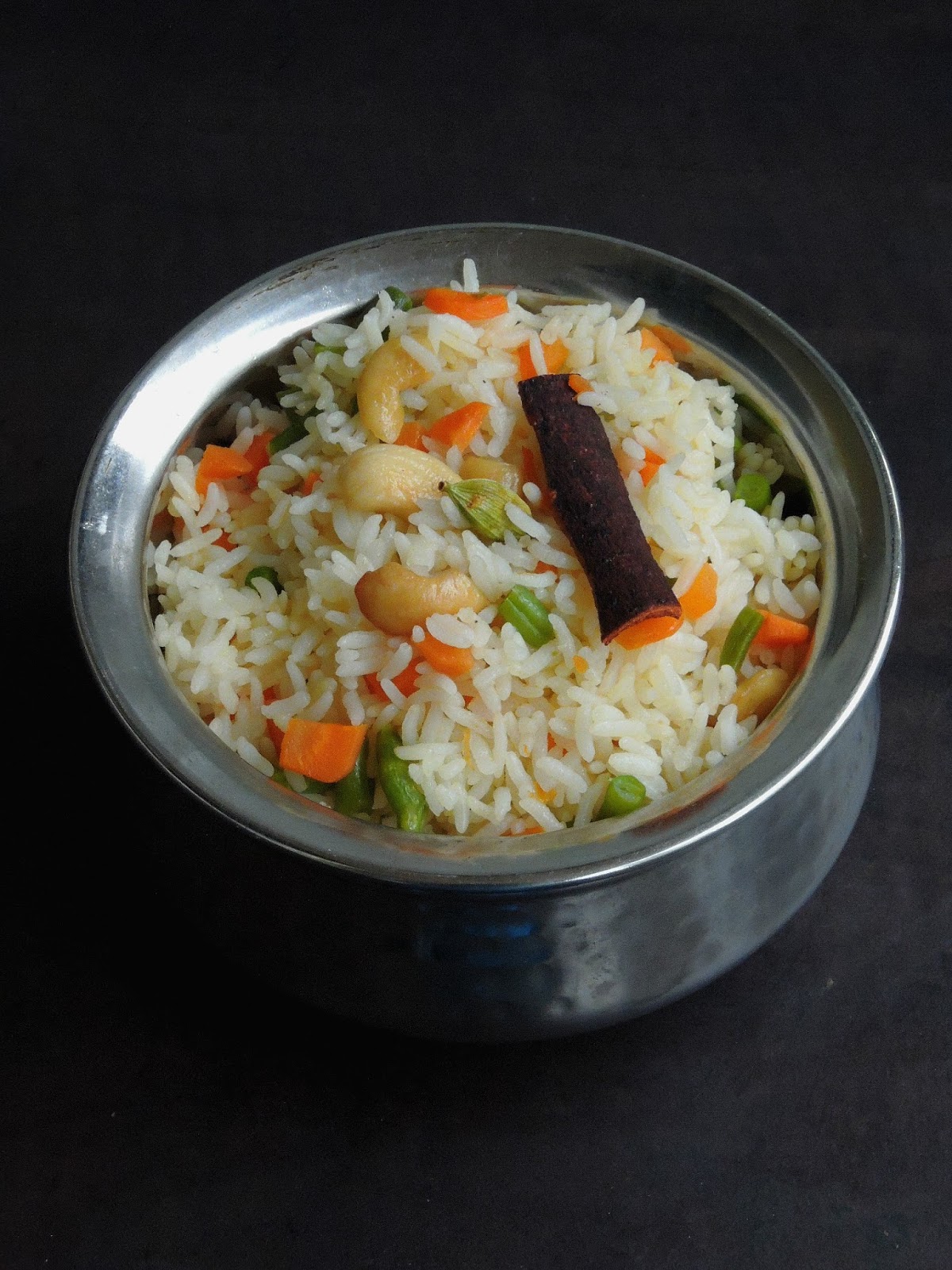 Priya's Versatile Recipes: Assamese Sweet Vegetable Pulao