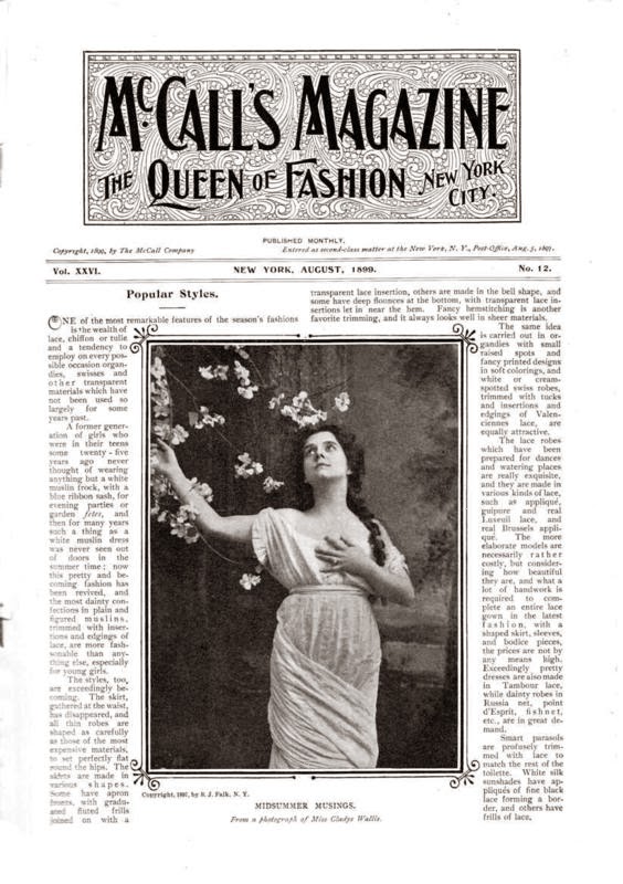 Zinne's Blog: McCall's Magazine August 1899