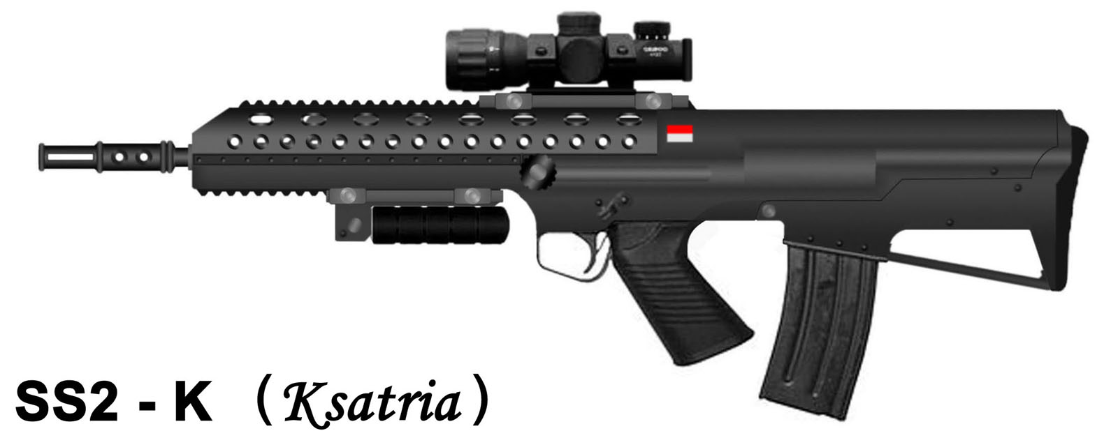 MENCOBA BERKARYA UNTUK BANGSA: SS2 - K Bullpup Assault Rifle (Ksatria)